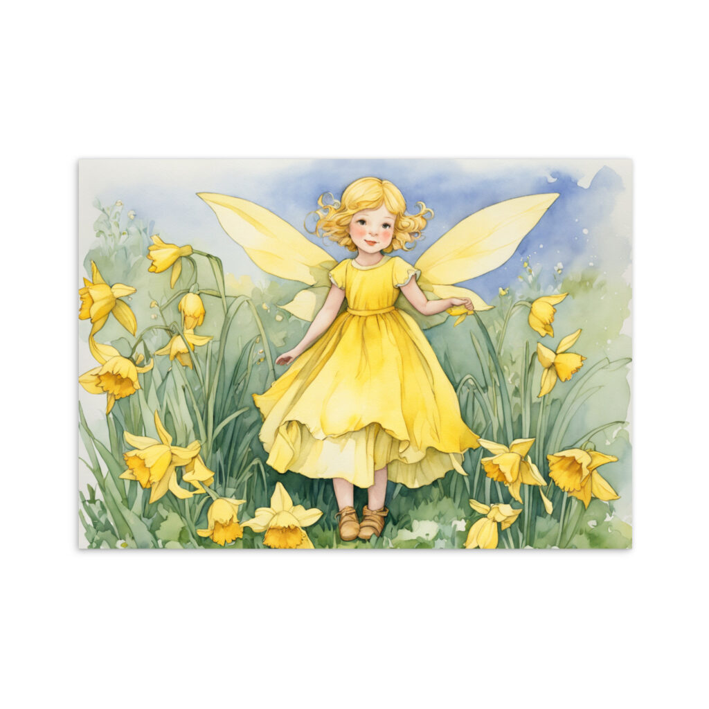 Daffodil Fairy – postcard – Makanuma – Soulful Toys and Learning ...