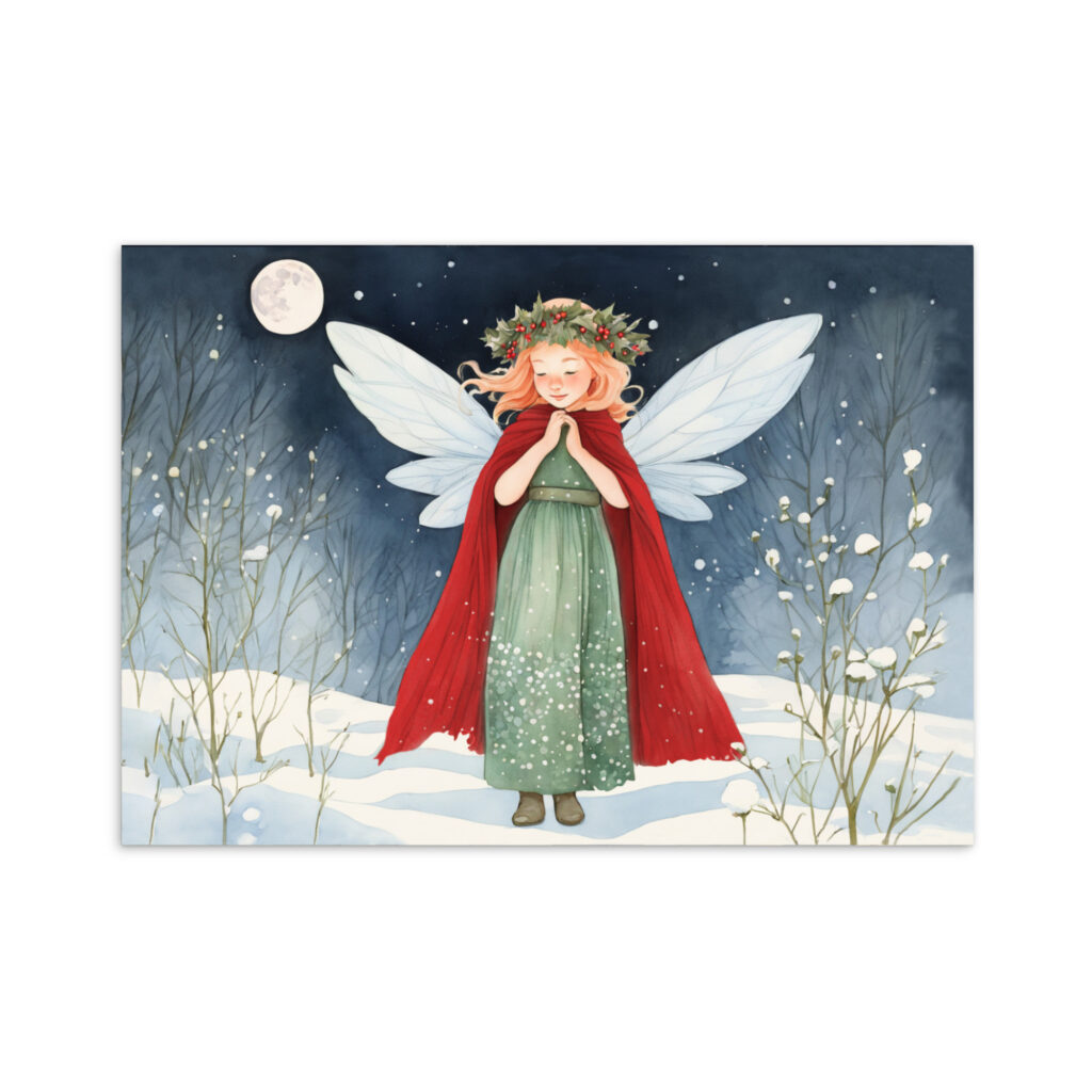 Holly Fairy – postcard – Makanuma – Soulful Toys and Learning Materials ...
